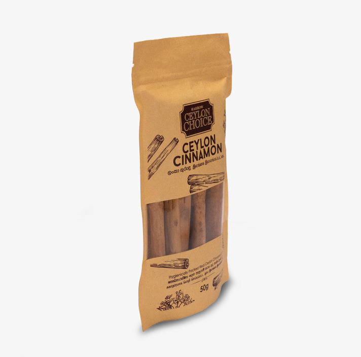 Harrow Ceylon Choice Cinnamon Sticks Zip-lock Pouch 50g – harrowhouse.lk