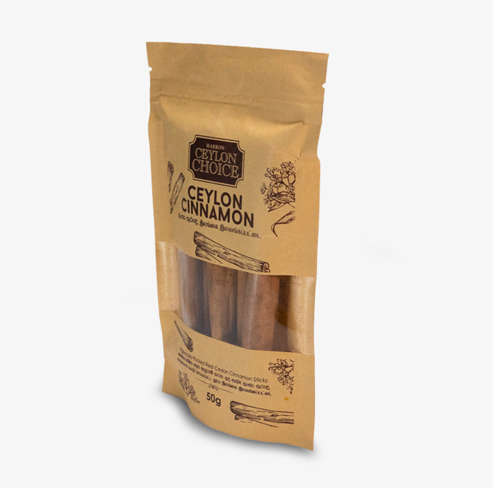 Harrow Ceylon Choice Cinnamon Sticks Zip-lock Pouch 50g – harrowhouse.lk